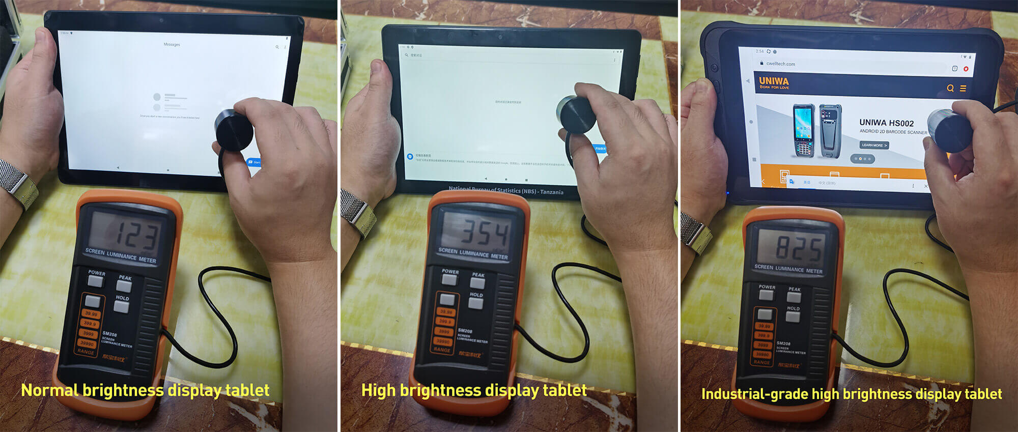 How To Measure The Screen Brightness of An Industrial Tablet PC?